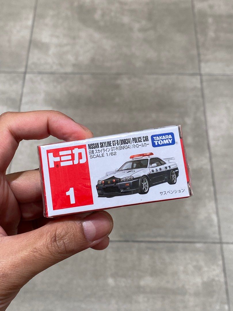 TOMICA Skyline GTR 34 POLICE, Hobbies & Toys, Toys & Games on Carousell