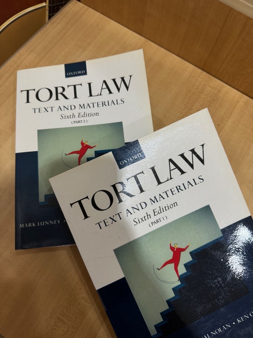 Tort law 6th ed, Hobbies & Toys, Books & Magazines, Textbooks on Carousell