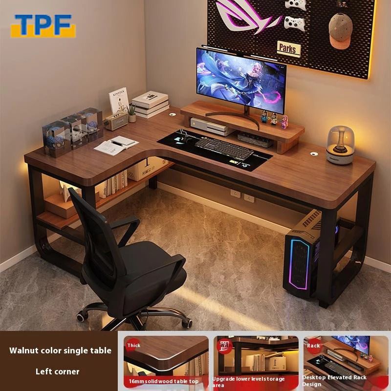 TPF Computer Table L Shaped Computer Table, E-sport Design Study Home ...