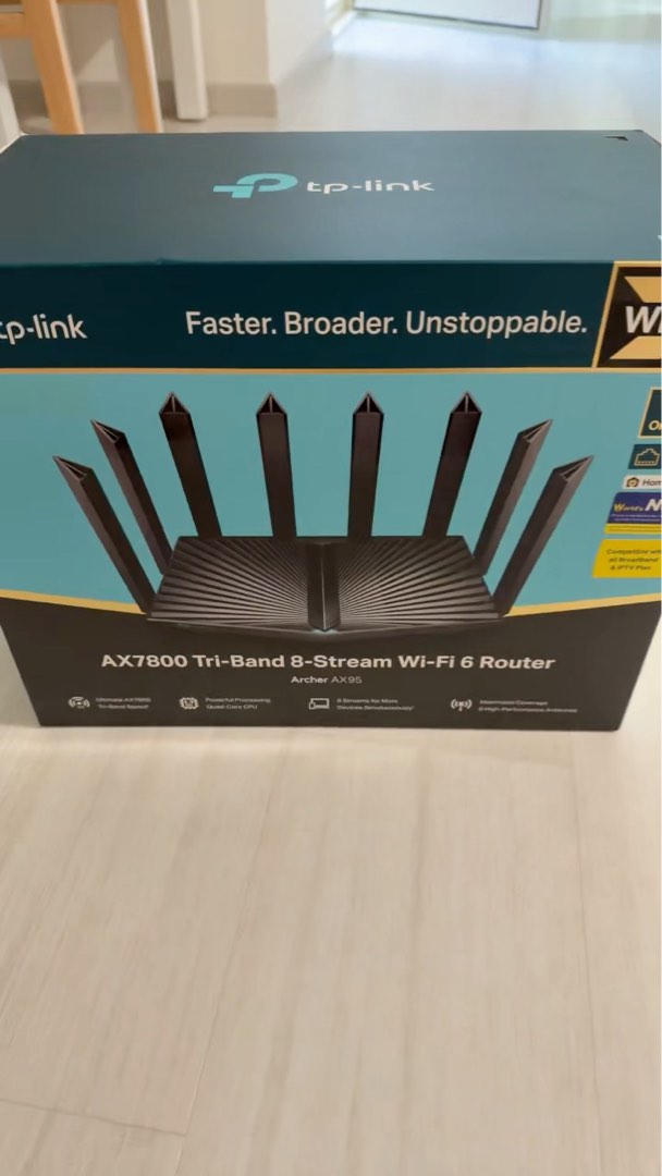 TP-Link Archer AX7800 Tri-Band Wi-Fi 6 Router, Computers & Tech, Parts ...