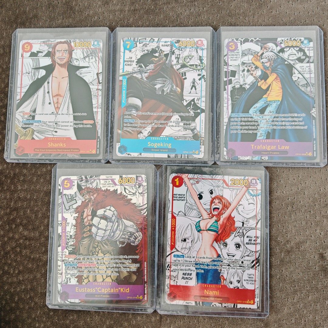 TRADE GSP SSP LUFFY MANGA ONE PIECE TCG OP11 OP01 PRB-01 OP03 OP04 OP05 ...