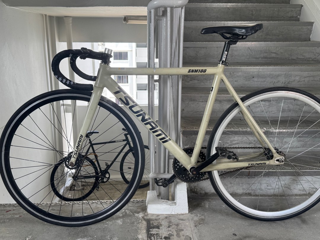Tsunami SNM100 FIXIE ( Cream Colorway ) with OEM ENVE DROPBAR, Sports ...