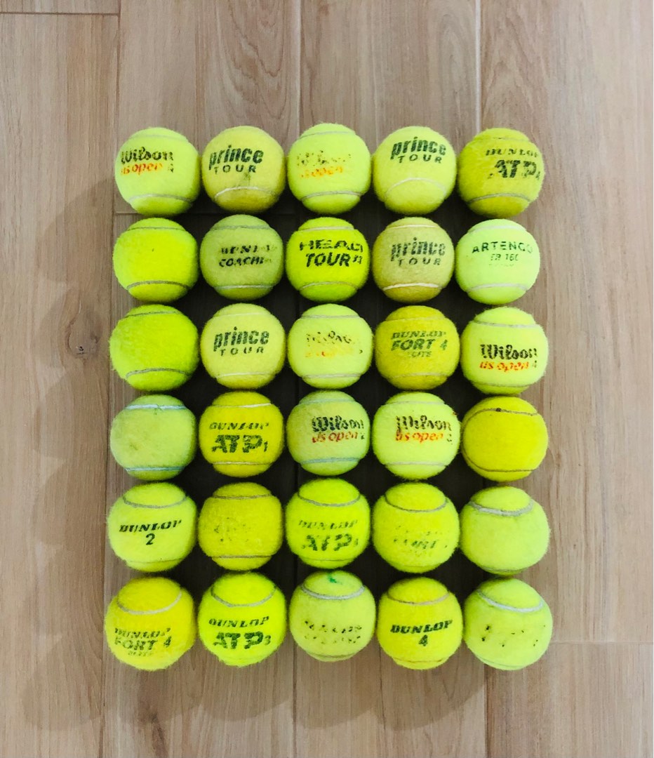 Used Tennis Balls, Sports Equipment, Sports & Games, Racket & Ball ...