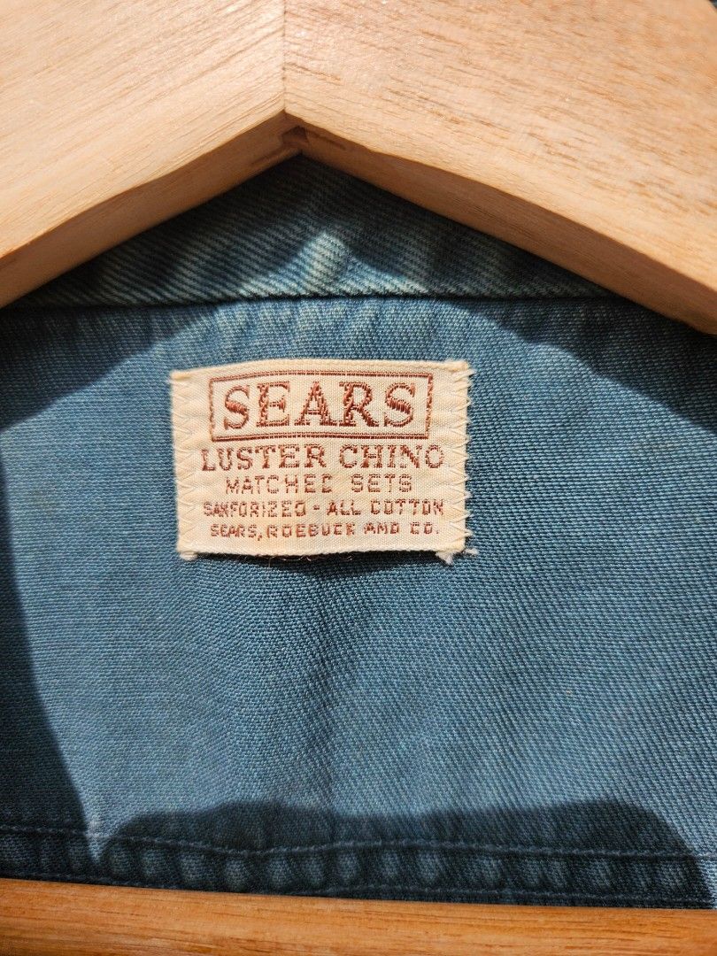 Vintage 60s Sears Work Shirt, Men's Fashion, Tops & Sets, Formal Shirts ...