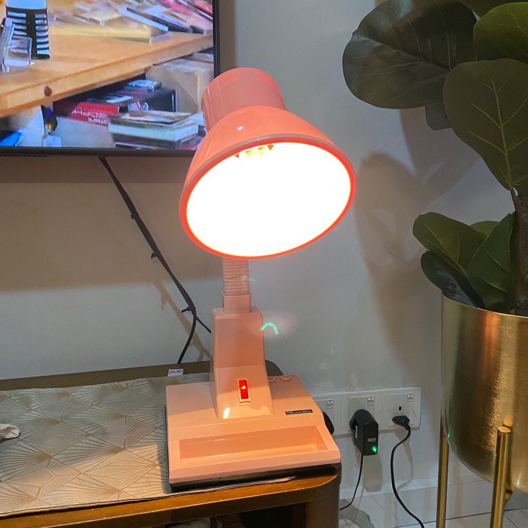 Vintage 80s Microlite Desk Lamp, Furniture & Home Living, Lighting ...