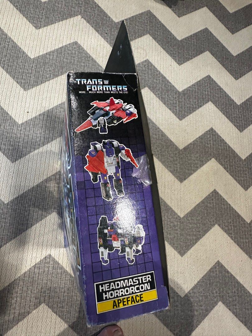 Vintage G1 Transformers Horrorcon Headmaster Apeface MIB Canadian Box ...