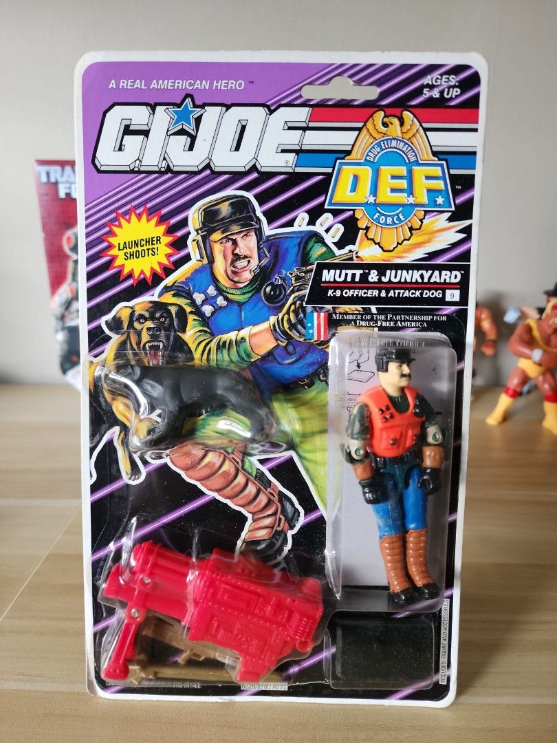 Vintage MOSC 1992 Hasbro GI JOE DEF Mutt & Junkyard Battle Corps ...