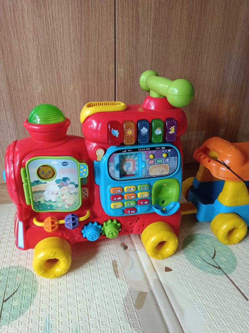 Vtech Toy Train (not working but can ride on), Babies & Kids, Infant ...