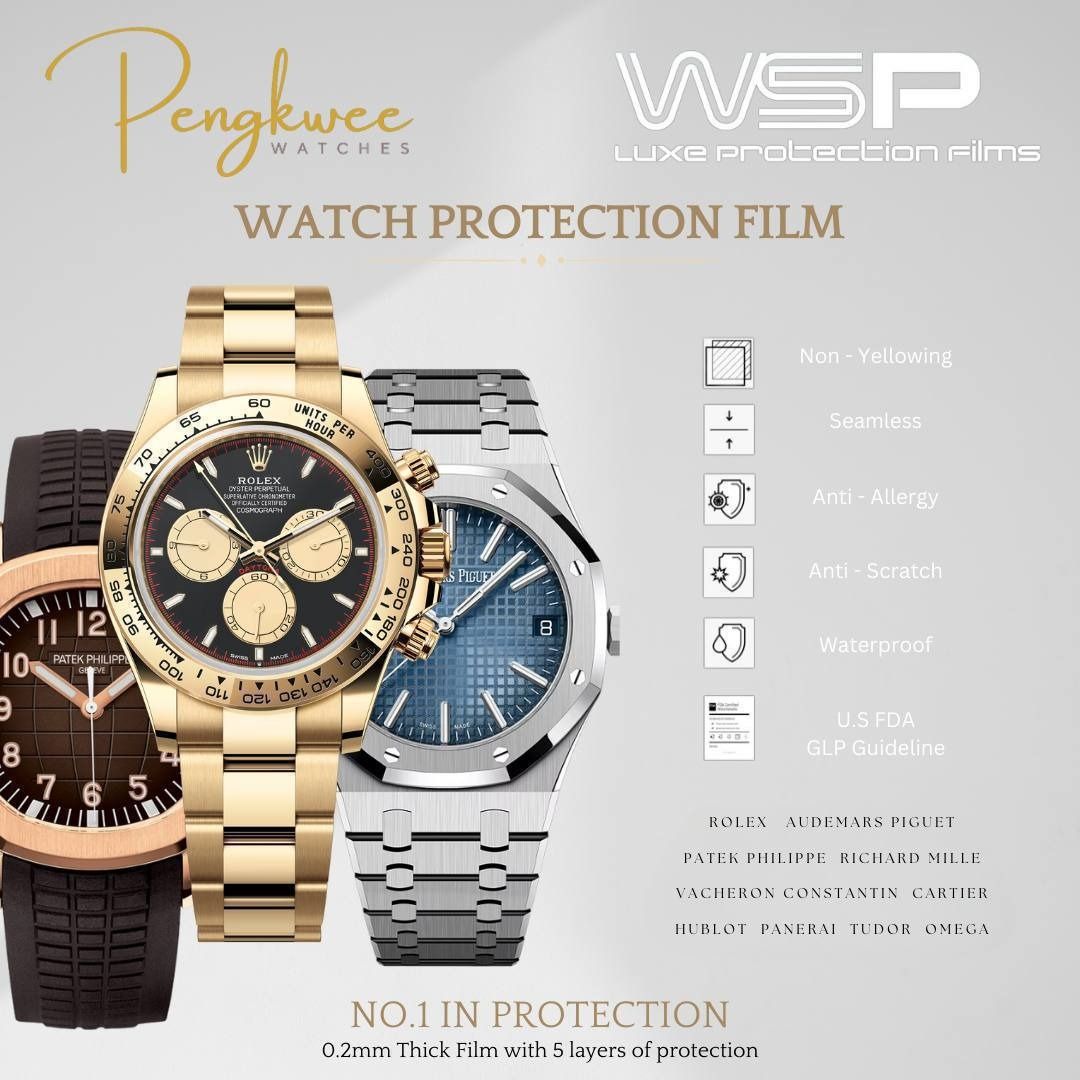 WSP Watch Protection Film for Rolex , Audemars Piguet , Patek Philippe ...