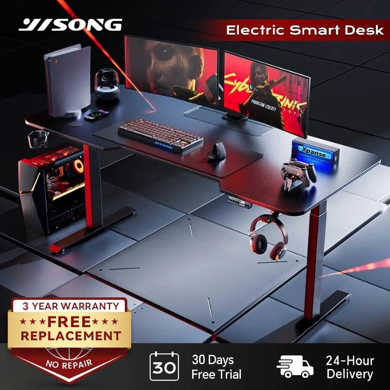 YISONG Smart gaming Table Electric Height Adjustable Study Table Office ...