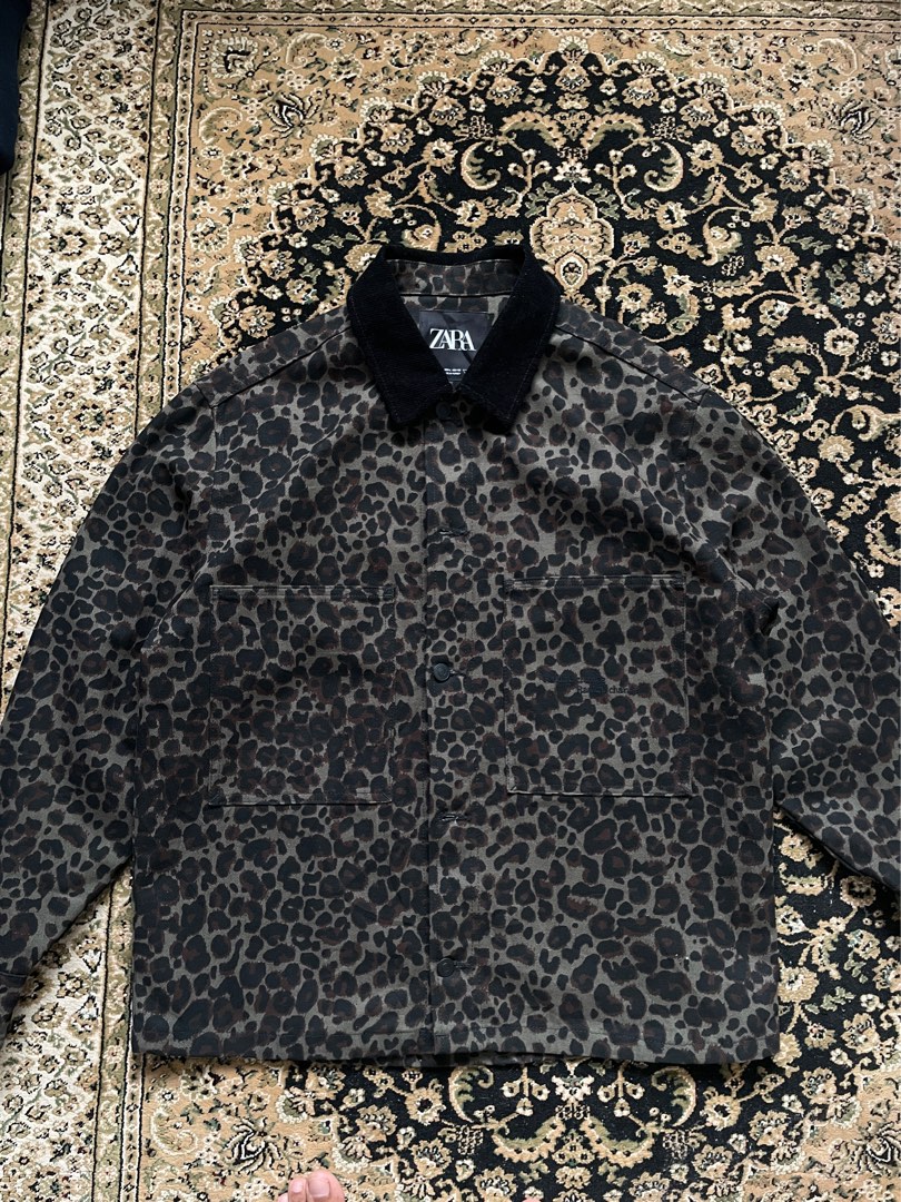 Zara Leopard Jacket (Detroit), Men's Fashion, Coats, Jackets and ...