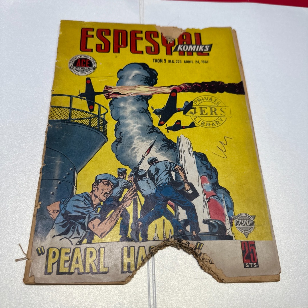 1961 ESPESYAL KOMIKS #223 Philippines Tagalog Pearl Harbor ALFREDO ...