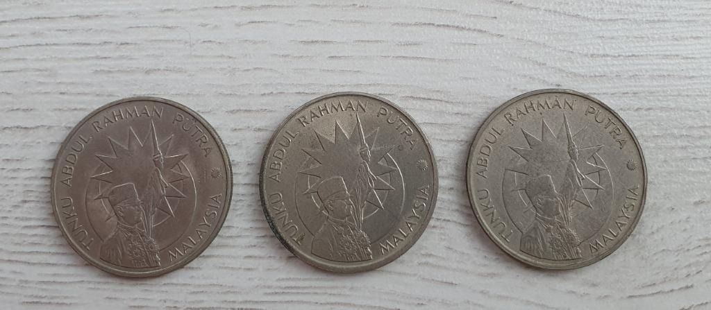 1 Ringgit Malaysia RM1 old Coin Tunku Abdul Rahman Putra 25 Tahun ...
