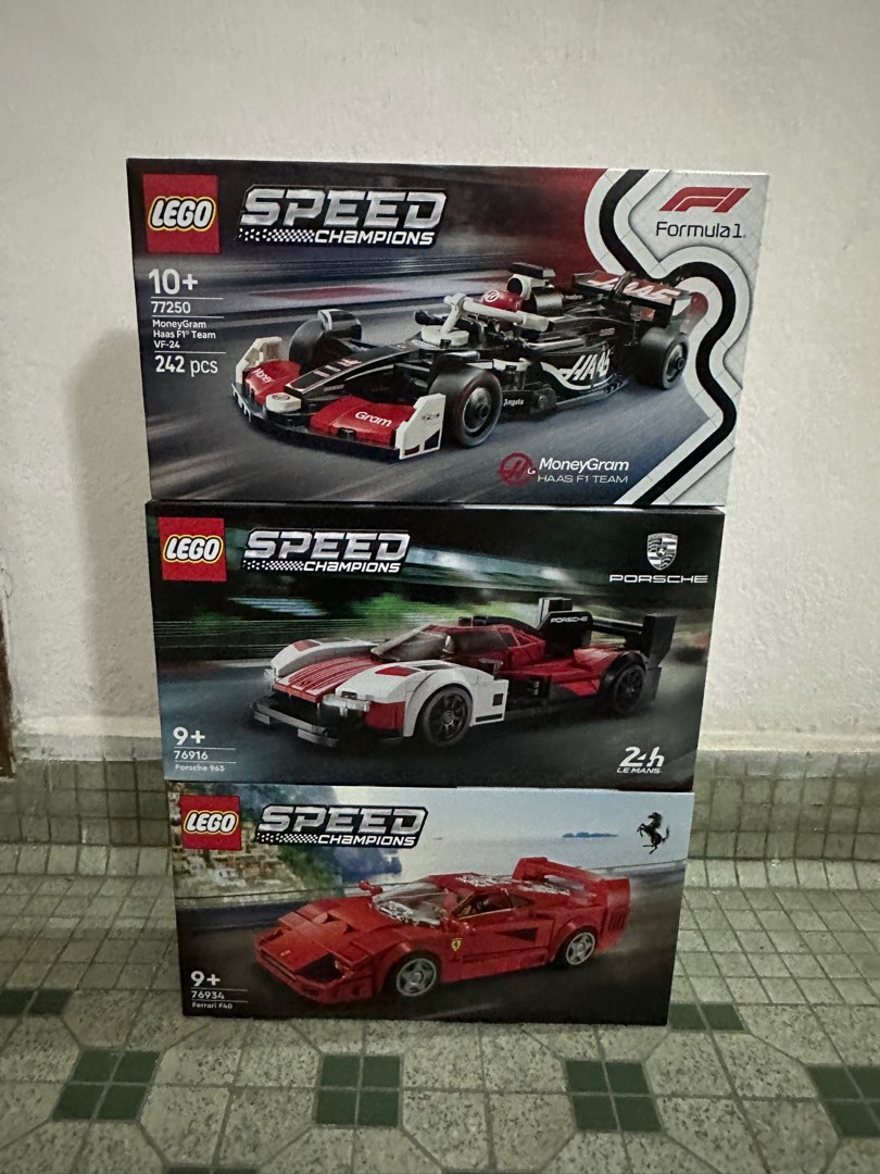(3 at $100) Lego Speed Champion 77250 F1 VF-24 76934 Ferrari F40 76916 ...