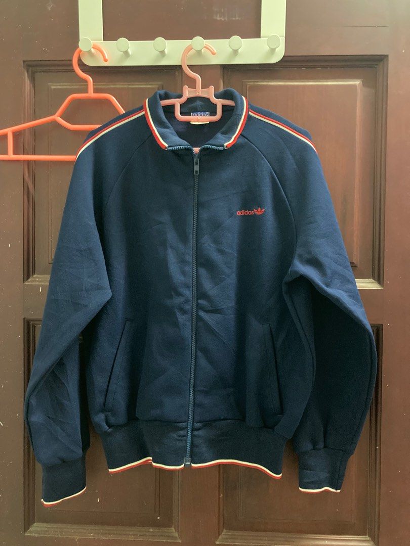 Adidas Vintage Track Jacket, Men's Fashion, Coats, Jackets and Outerwear on Carousell