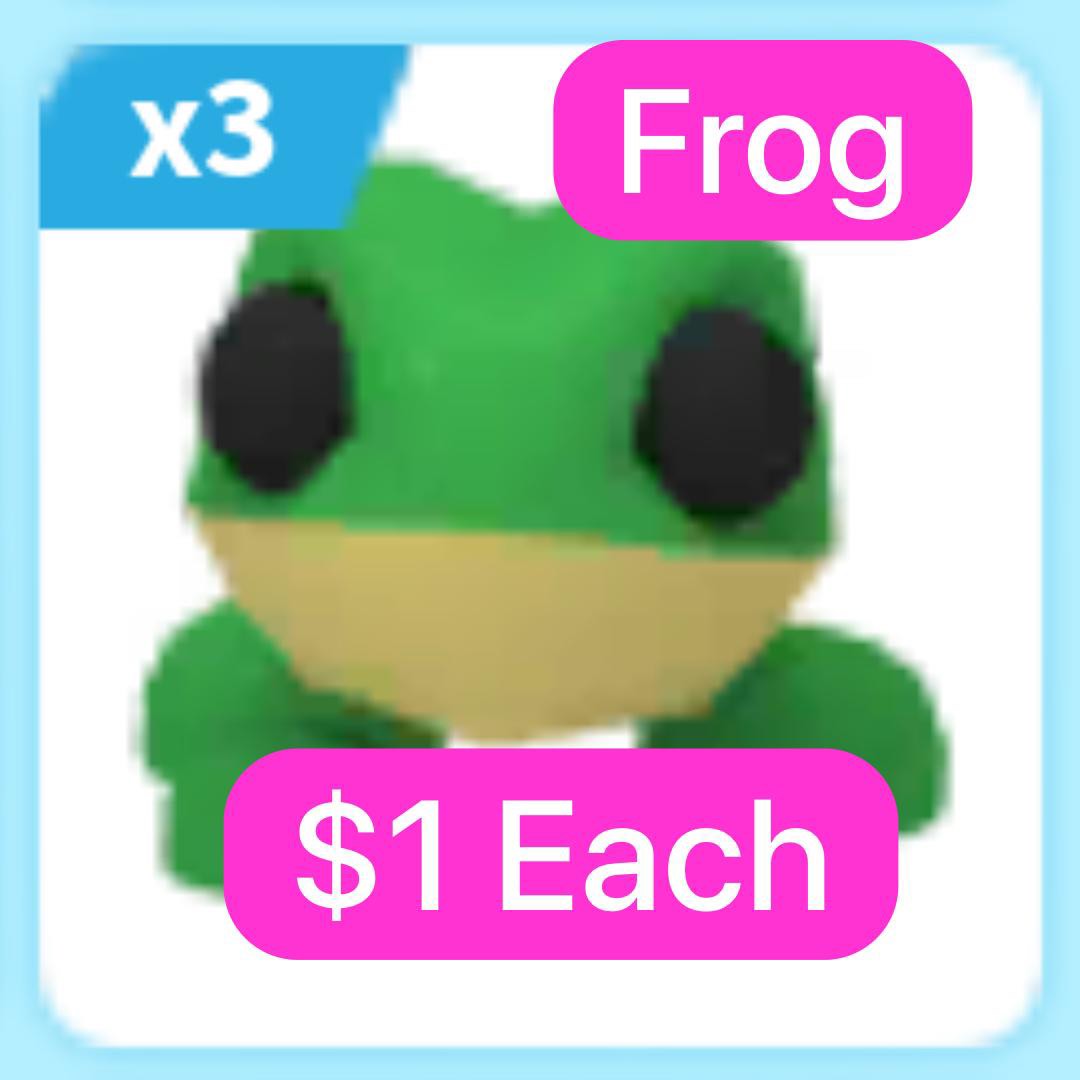 Adopt Me Frog, Video Gaming, Gaming Accessories, In-Game Products on ...