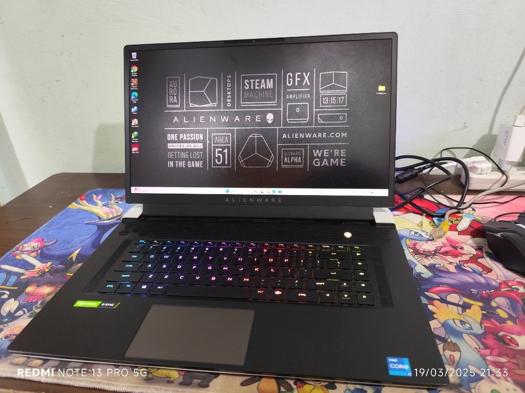 Alienware X17 R1(2022) core i7 11th gen 32gb ram 512gb ssd +1tb ssd ...