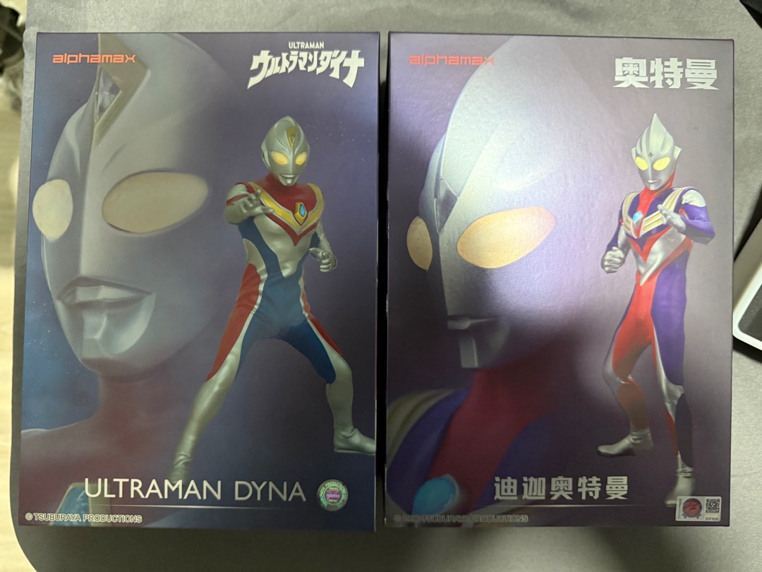 Alphamax Ultraman Tiga & Dyna 1/12 Scale Mezco SHF Figuarts, Hobbies ...