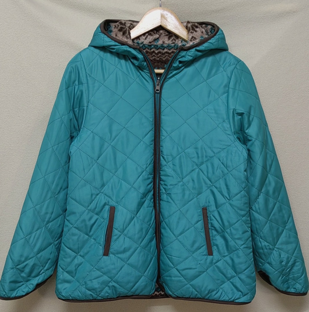 Aztec Print Puffer Jacket, Women's Fashion, Coats, Jackets and ...