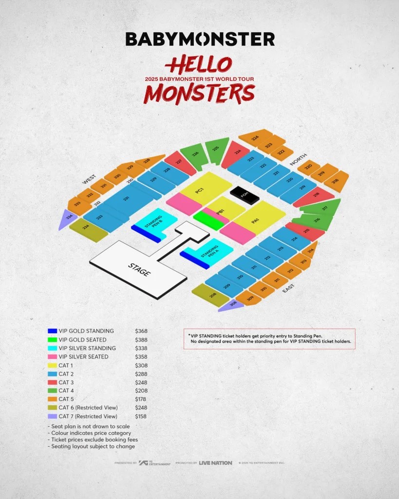 BABYMONSTER World Tour In Singapore, Tickets & Vouchers, Event Tickets ...