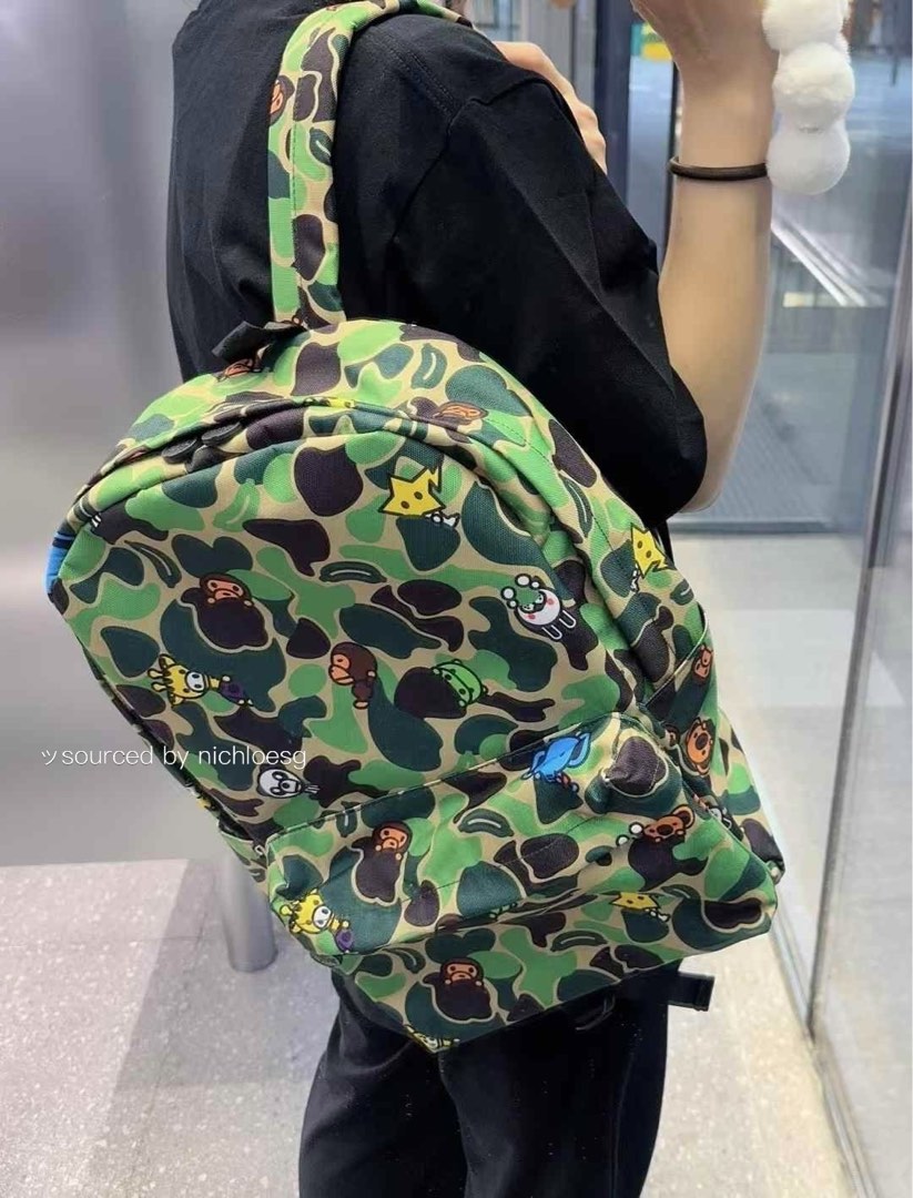 BAPE BABY MILO NEW ABC MILO ALL FRIENDS LARGE BACKPACK, Men's Fashion ...