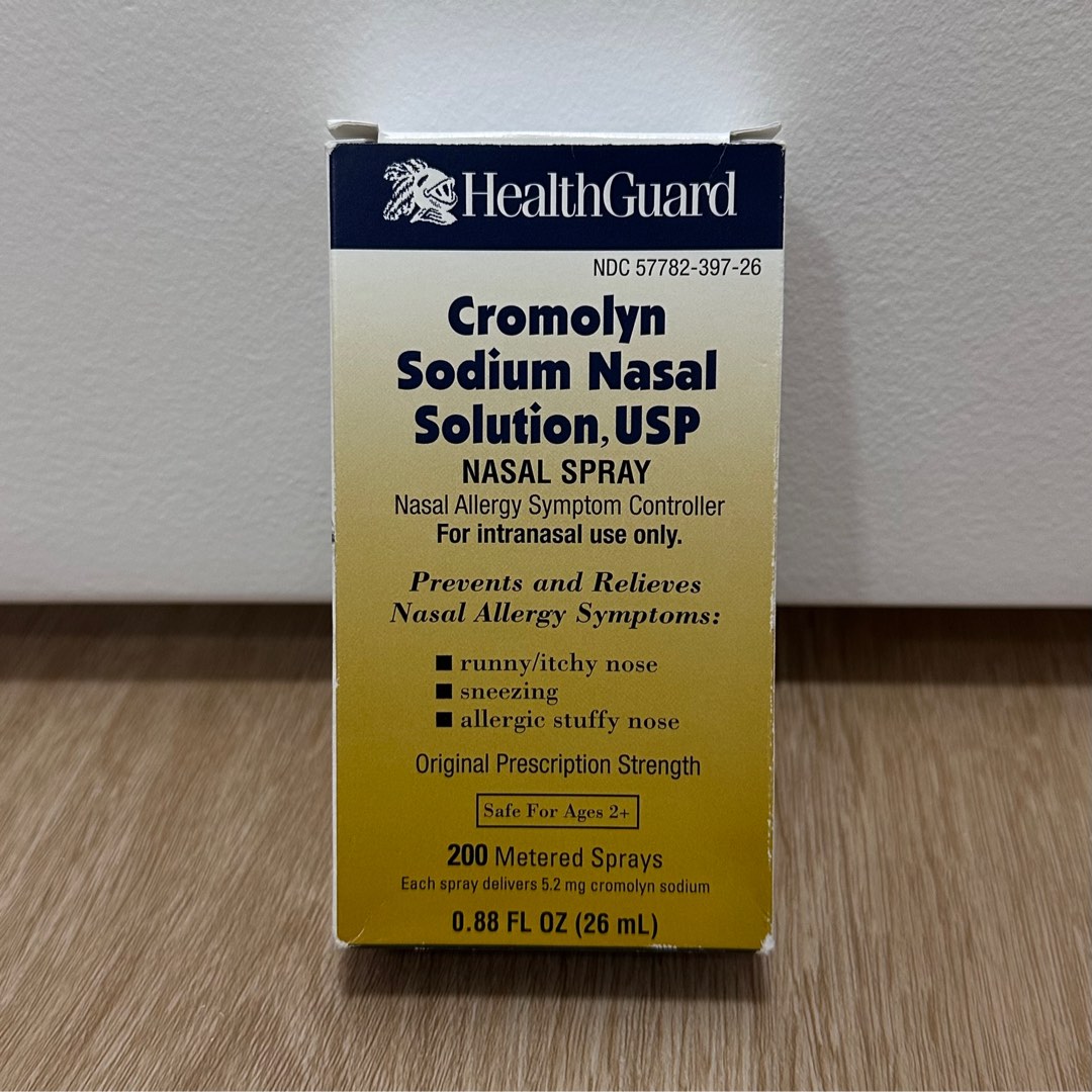 BN Sealed Healthguard Cromolyn Sodium Nasal Solution 26ml Expiry Oct ...