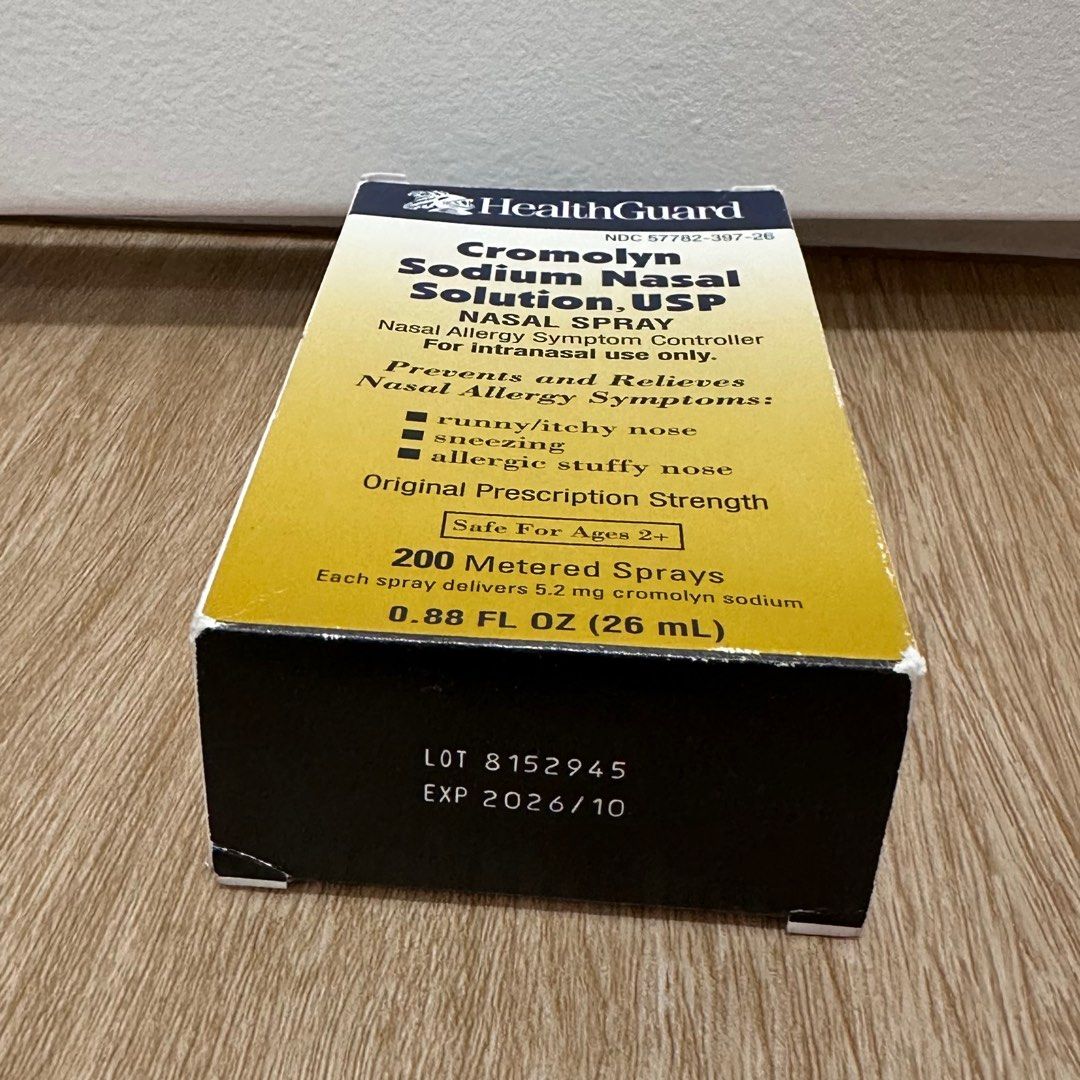BN Sealed Healthguard Cromolyn Sodium Nasal Solution 26ml Expiry Oct ...