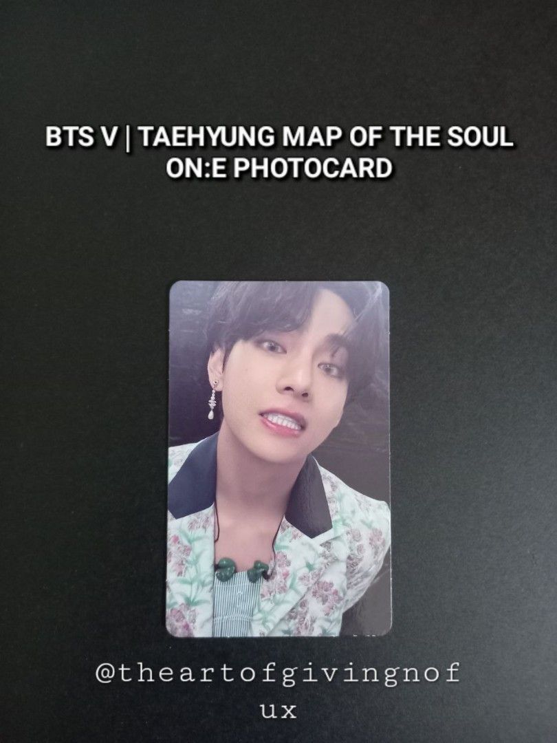 BTS V | KIM TAEHYUNG MAP OF THE SOUL ON:E DVD PHOTOCARD, Hobbies & Toys, Collectibles ...