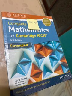 IGCSE Complete Mathematics Extended Cambridge textbook, Hobbies & Toys ...
