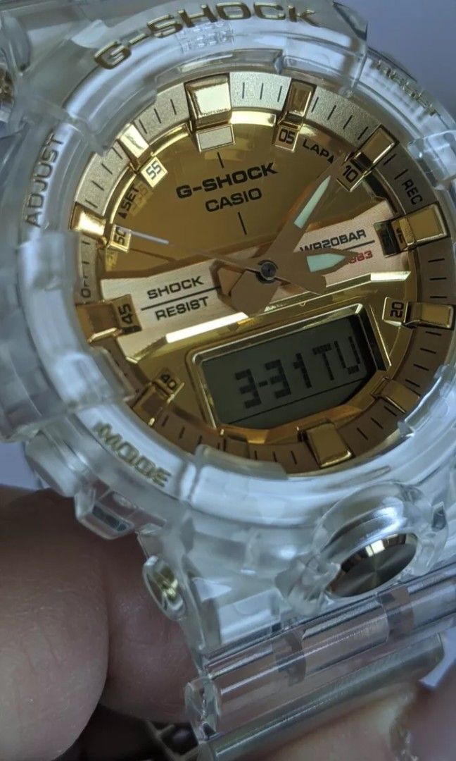 Casio G-Shock 35th Anniversary Glacier Gold Series Clear Semi ...
