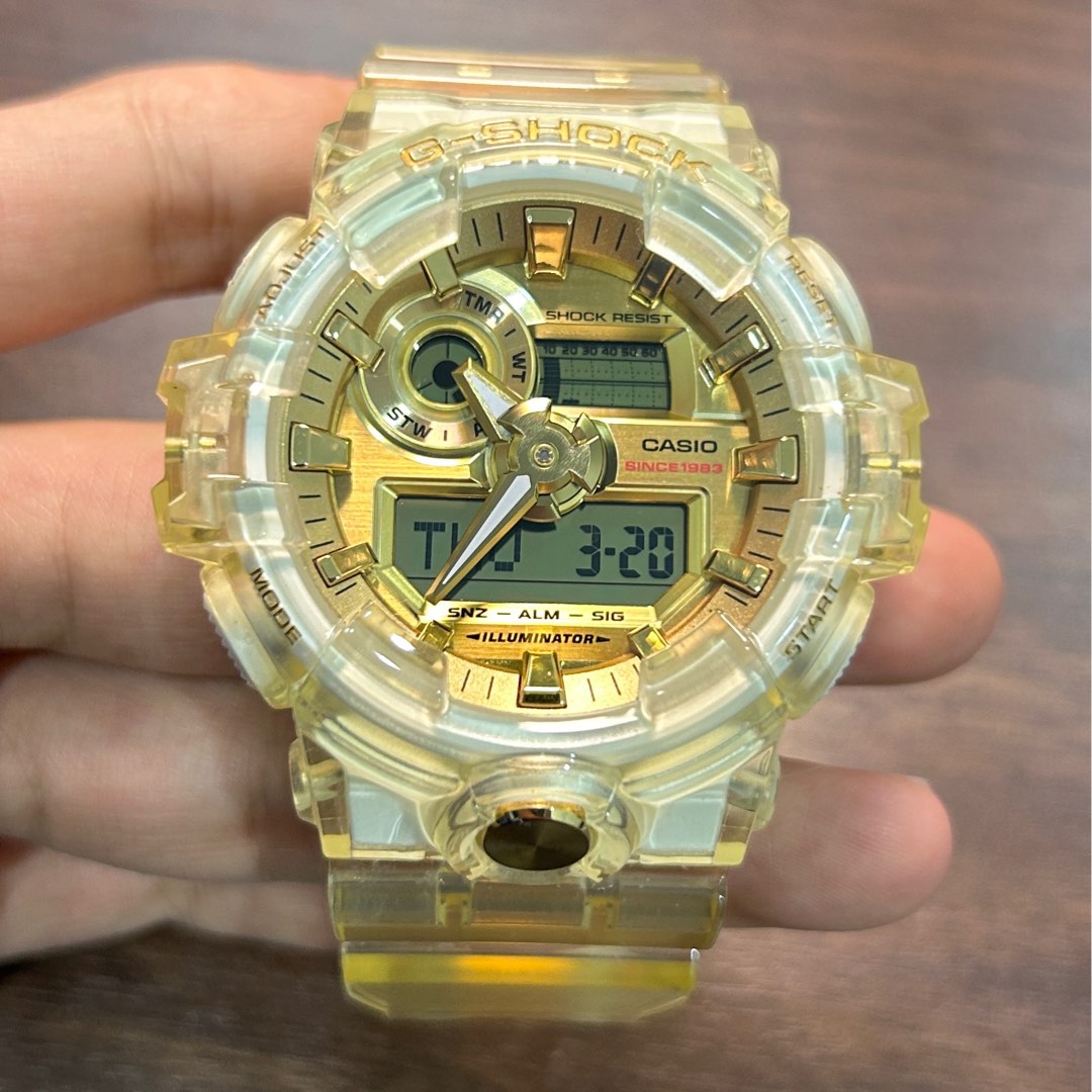 Casio G-Shock 35th Anniversary GA-735E-7AJR Transparent Men Watch, Men's Fashion, Watches ...