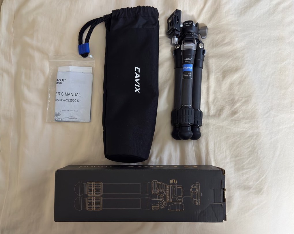 Cavix W-222DOC mini carbon tripod, Photography, Photography Accessories, Tripods & Monopods on ...