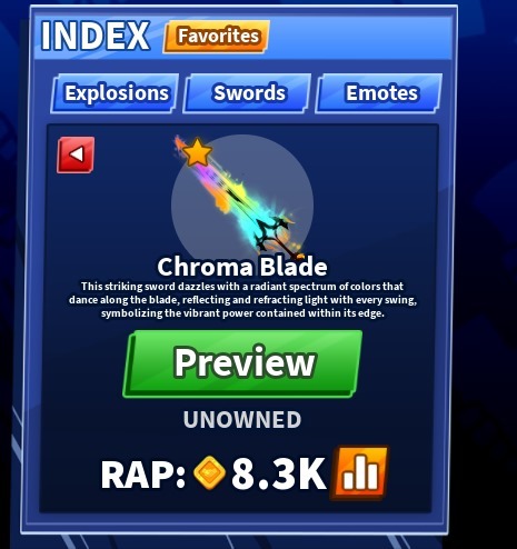 Chroma blade (blade ball), Video Gaming, Video Games, Others on Carousell