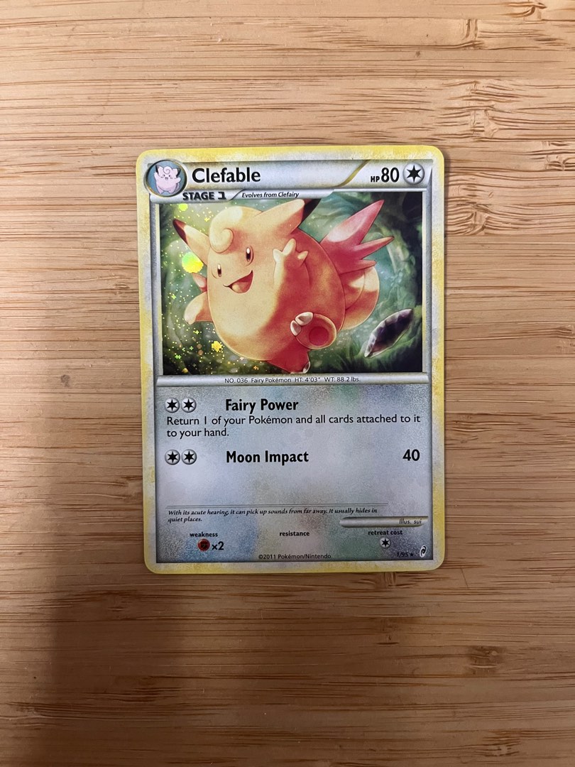 Clefable - Pokemon Call of Legends Vintage, Hobbies & Toys, Toys ...