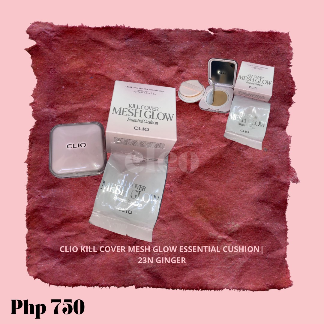 CLIO | Kill Cover Mesh Glow Essential Cushion (23N Ginger) with refill ...