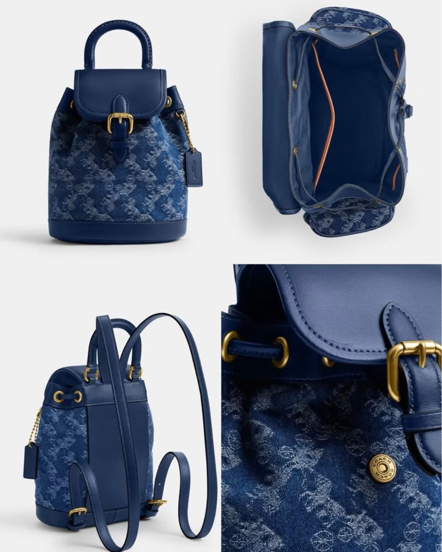 Coach Harper Backpack With Horse And Carriage Print in Blue, Women's ...