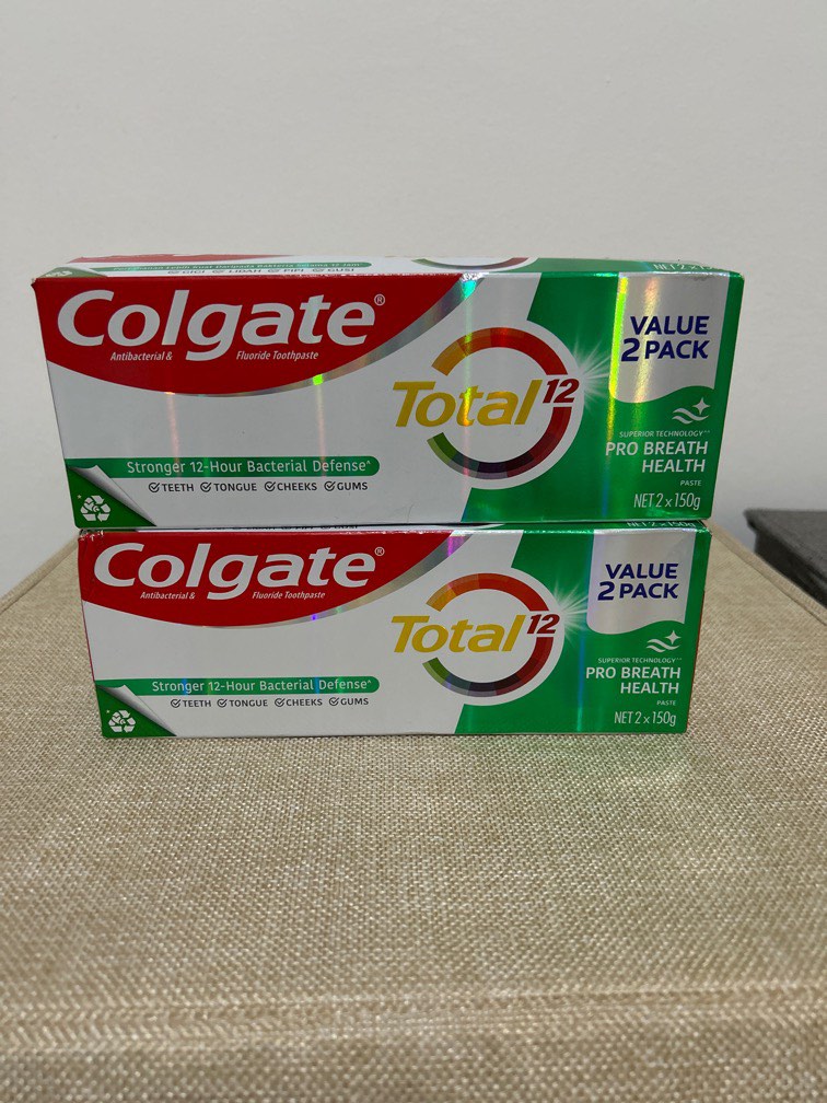 Colgate Total pro breath toothpaste (Bundle 2 sets - 4 x 150g), Beauty ...