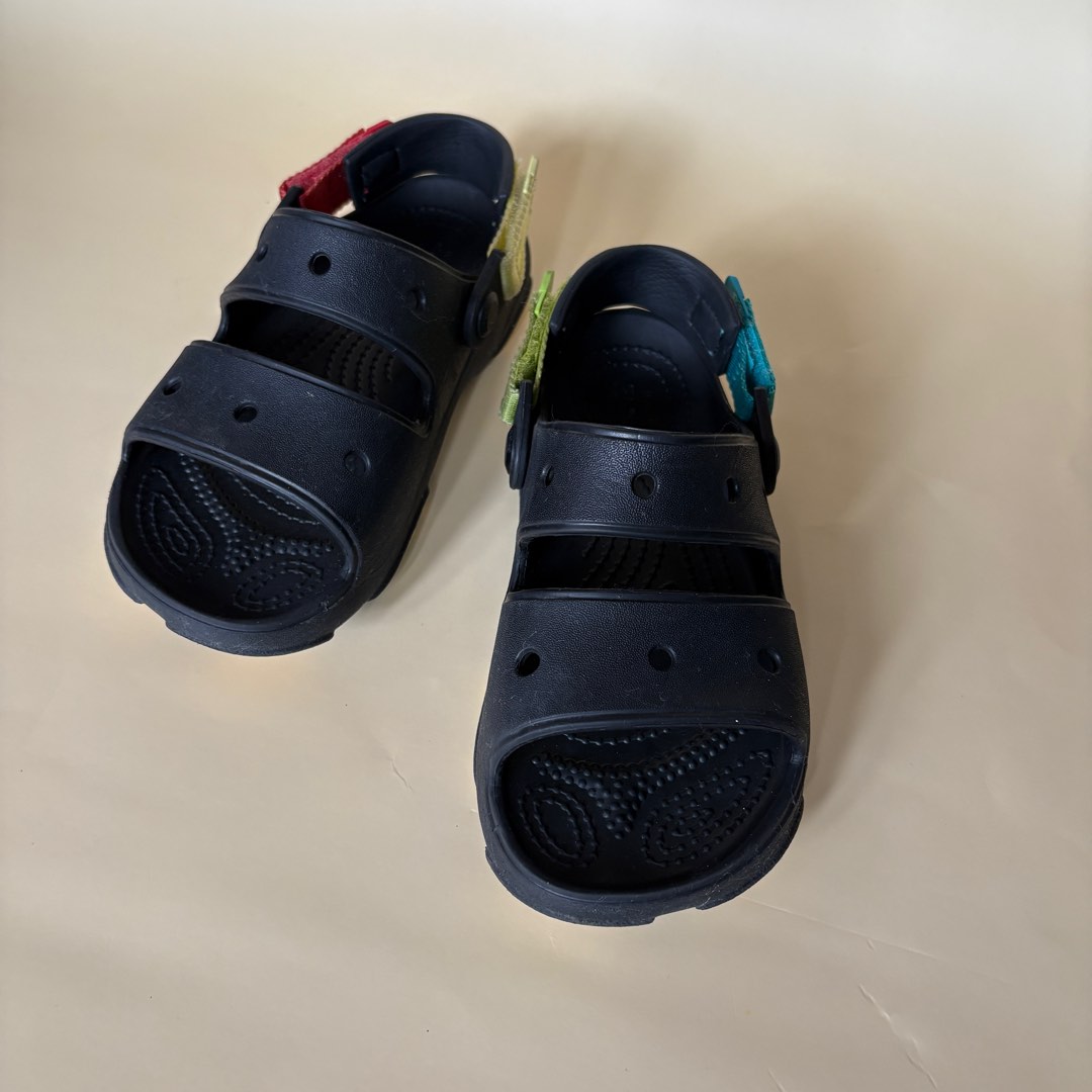 Crocs Junior Classic All Terrain Sandal in Black Multi, Babies & Kids ...