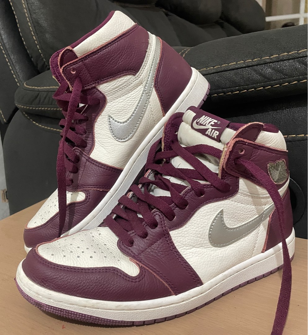Decluttering Authentic Jordan 1 Retro High OG Bordeaux 8.5 US, Men's ...
