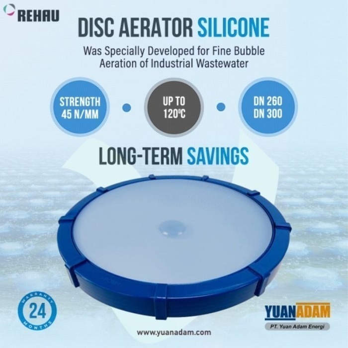 Diffuser 12 inch IPAL WWTP Membran Silicon Garansi 2 th - rusak ...