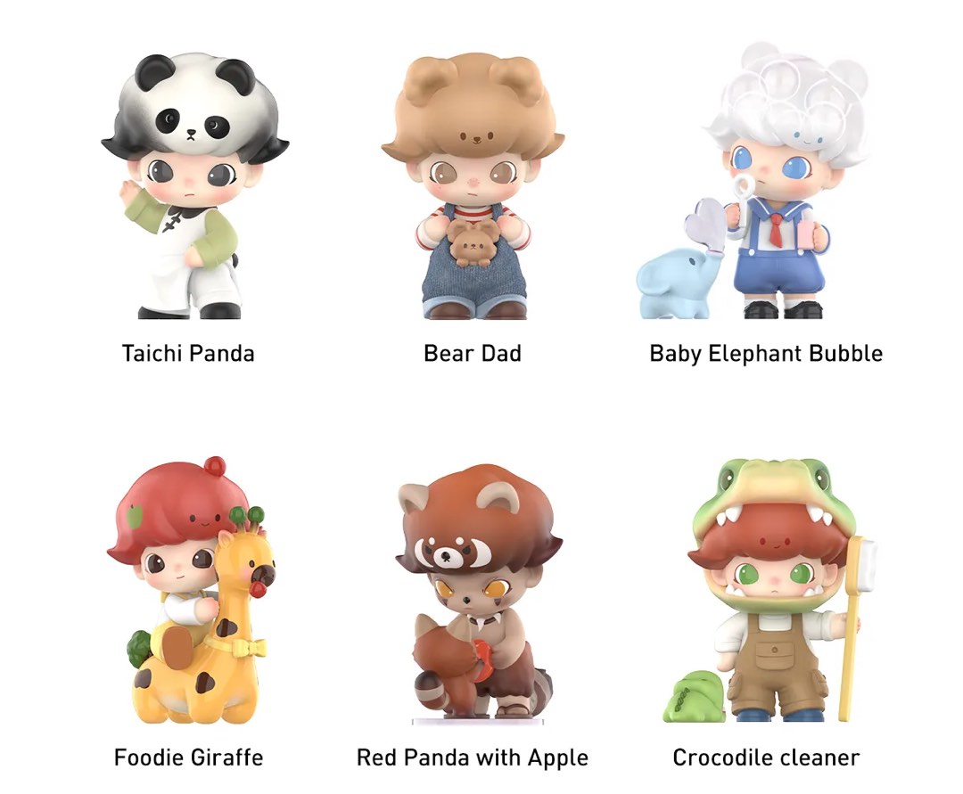 DIMOO Animal Kingdom Series Figures/Sleeping Bunny/Penguin Tango/Sleepy ...