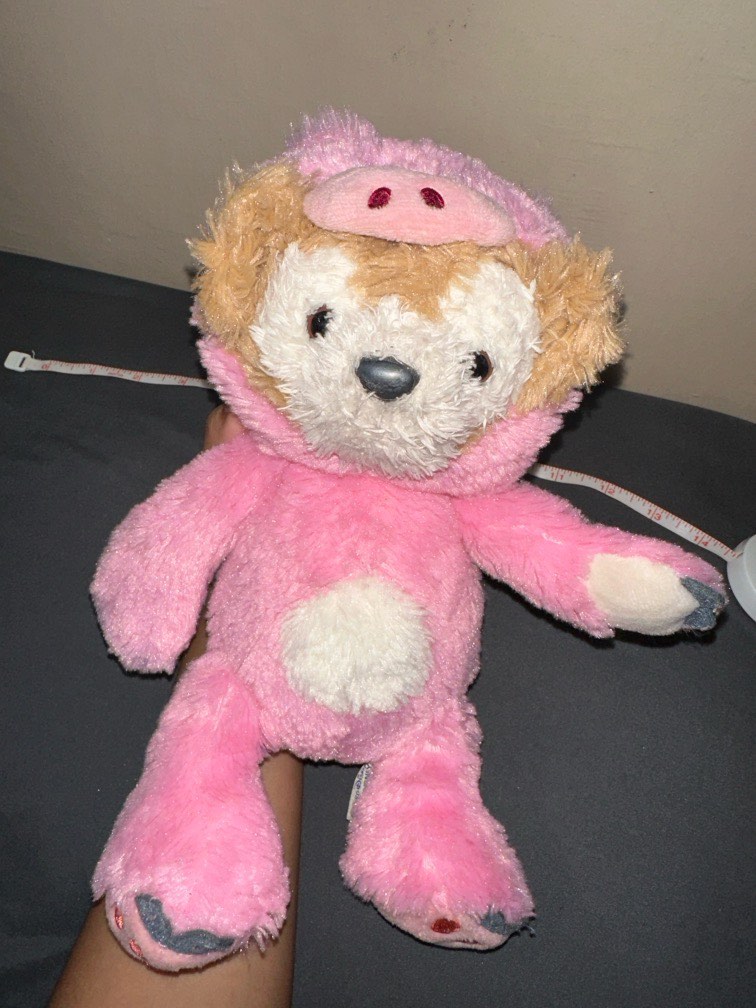 Disney Duffy Bear Pig Mascot Pink Stuffed Toy, Hobbies & Toys, Toys ...