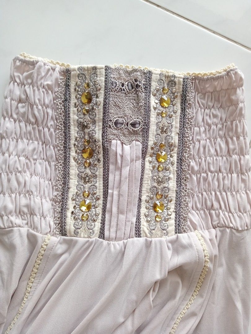 Dress over jeans smoke kemben lace renda payet tali adjust mesh mori ...