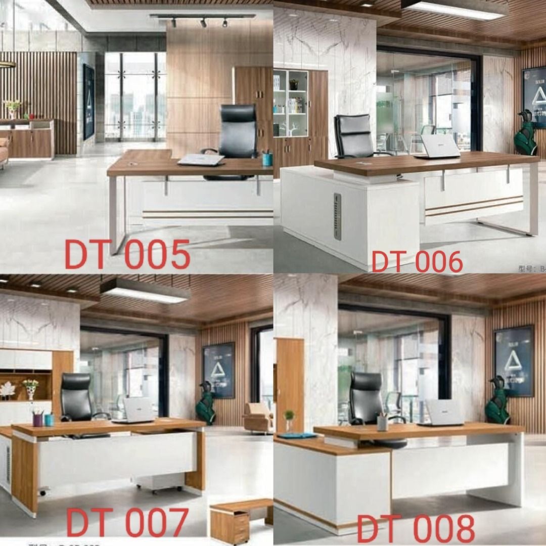 DT 005, DT 006, DT 007, DT 008 Director Table w Moveable Cabinet/ Executive Table Director Table ...