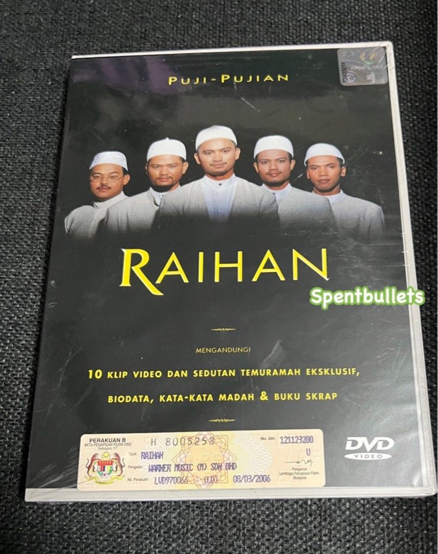 DVD raihan puji pujian ori sealed melayu nasyid X cd kaset cassette ...