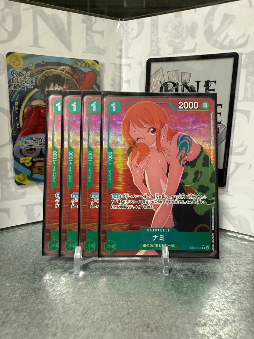 EB02-017 Nami (Parallel) R AA • One Piece Card Game, Hobbies & Toys, Toys & Games on Carousell