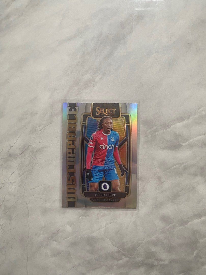 Eberechi Eze Unstoppable Refractor Crystal Palace Football Soccer Card ...
