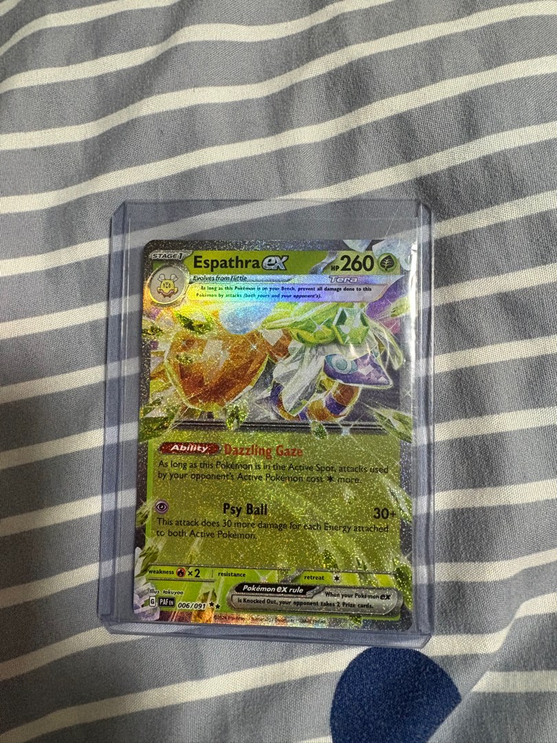 espathra ex pokemon card paldean fates, Hobbies & Toys, Toys & Games on ...