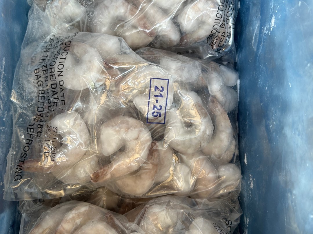 Frozen prawn 21-25, Food & Drinks, Chilled & Frozen Food on Carousell