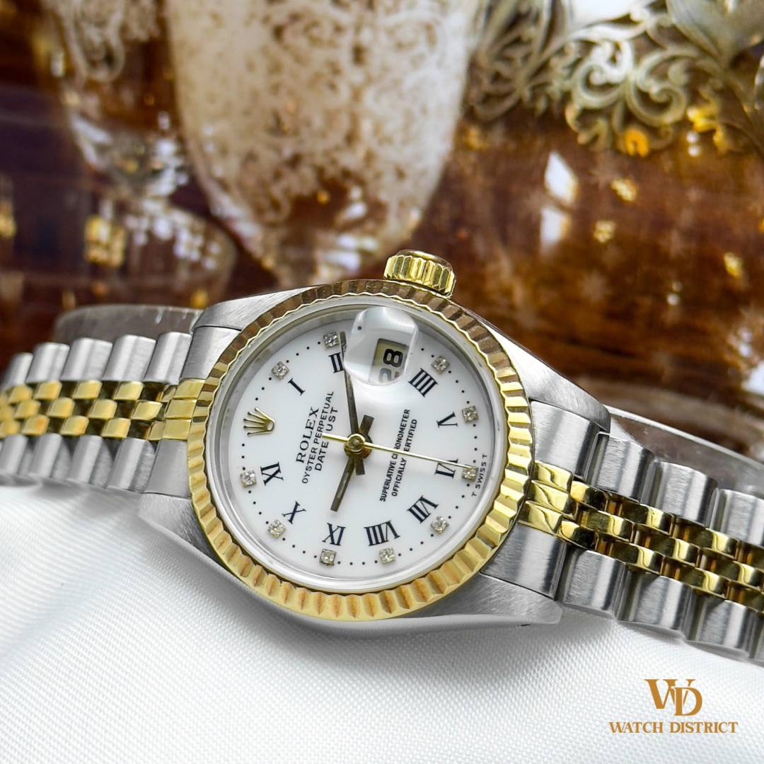 Fully Serviced 1989 Full Set 26mm Rolex Two-Tone Gold Lady Datejust ...